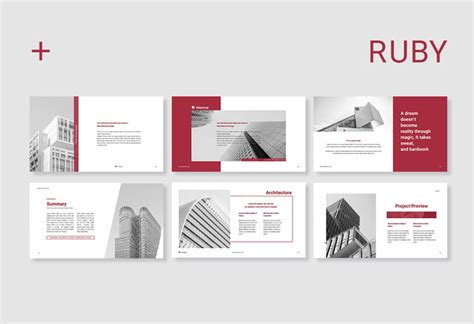 Ruby Keynote Шаблоны презентаций Включая лейтмотив и слайды Envato