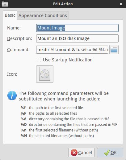 Gui To Mount Disk Images Iso Etc In Xubuntu Ask Ubuntu