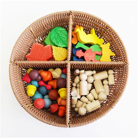 Round Rattan Sorting Tray Canada Louise Kool And Galt