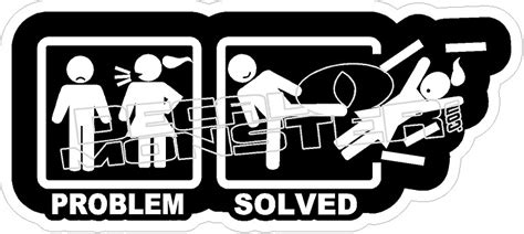Problem Solved Decal Sticker