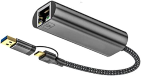 Amazon Com YIBAISI USB C To Ethernet Adapter USB Type C To RJ45 10G Gigabit Ethernet Networking