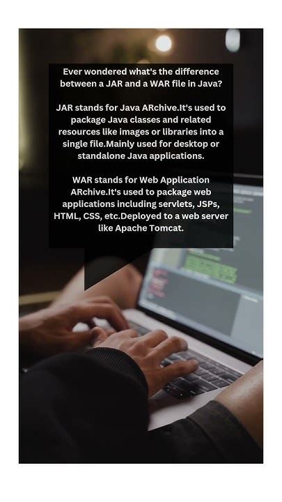 Jar Vs War In Java Whats The Differencejarvswar Code Codeexplanation Codeexamples Java