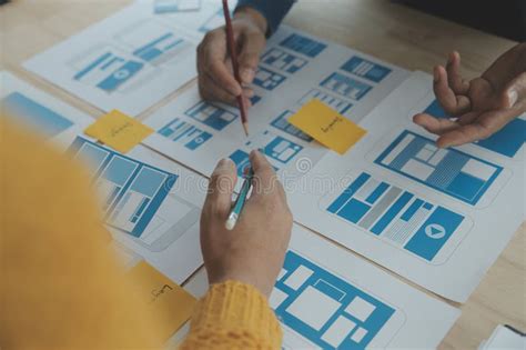 Website Designer Creative Planning Application Development Draft Sketch Drawing Template Layout