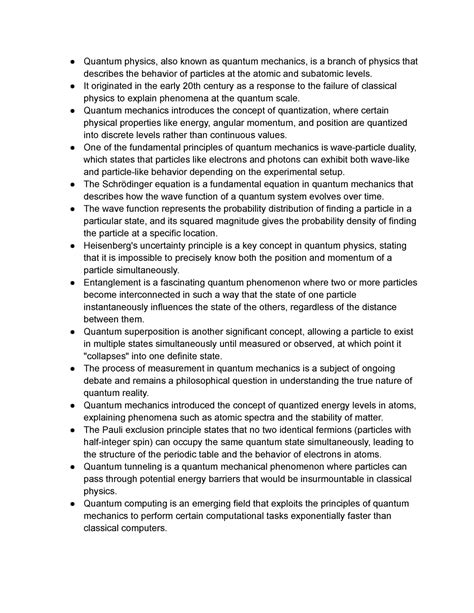 Quantum Physics Basics Quantum Physics Also Known As Quantum