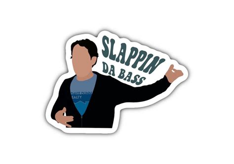 Paul Rudd Slappin Da Bass “I Love You, Man” Inspired Vinyl Sticker Decal | Aesthetic | Luggage ...