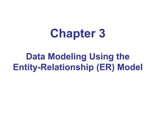 Entity Relationship EER Model Modified Ppt
