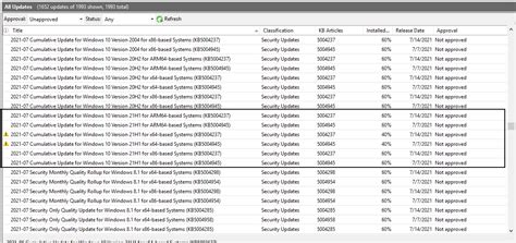 Windows 10 21h1 Wsus Product And Classifications Microsoft Qanda