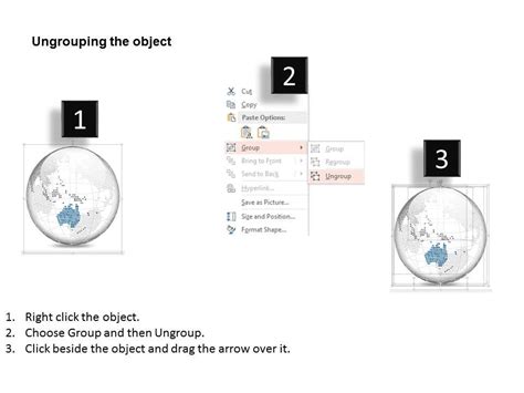 0914 Business Plan 3d Binary Globe Vector Australia Highlighted