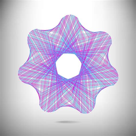 Premium Vector Abstract Spirograph Element Vector Spirograph