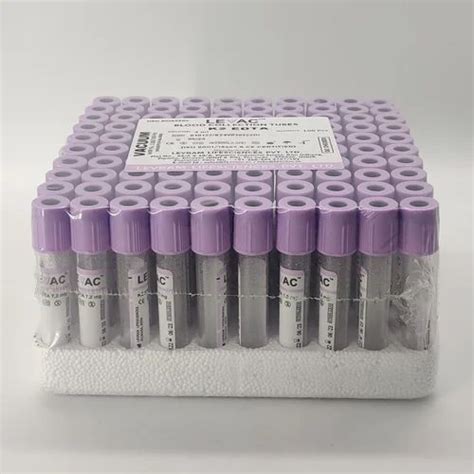Levac Pet K2 Edta 2ml 3ml 4ml Safety Cap Vacuum Blood Collection Tube