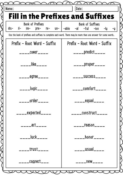 Roots Prefixes And Suffixes Worksheets In 2024 Suffixes Worksheets