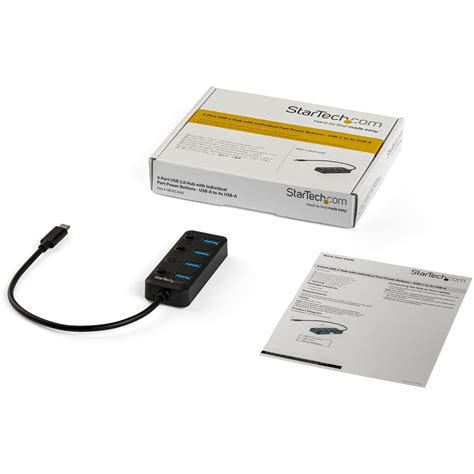 Startech Com Port Usb C Hub X Usb Type A With Individual On Off Port Switchessuperspeed
