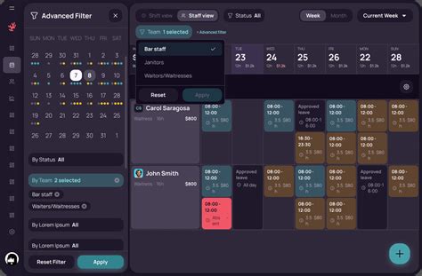 Roster · Shifts Management · Ui Kit 🪸 By Coral Lab 🪸 Figma