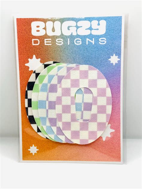 Checkered Dexcom G Overlay Patch Etsy