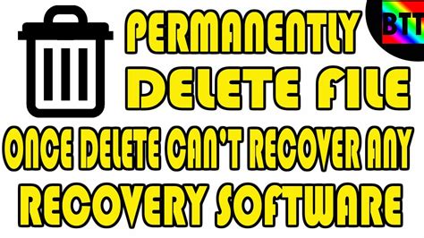 Delete Any File Permanently Cant Recover Any Softwares Best Tamil Tutorials Youtube