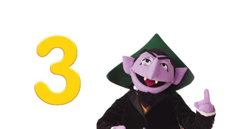 Sesame Street The Counts Number Of The Day Song 3 Mirrored Youtube