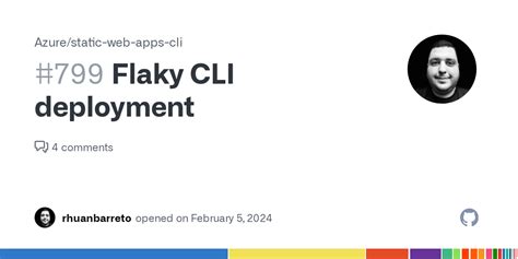 Flaky Cli Deployment · Issue 799 · Azurestatic Web Apps Cli · Github