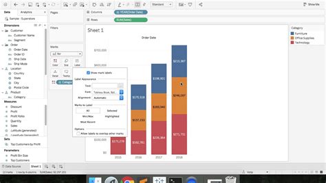 Tableau Tutorial Bar Charts YouTube