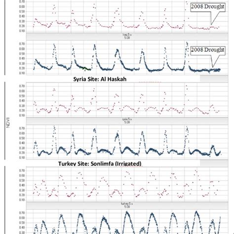 Comparison Of 16 Day Composite Ndv Pinki With Daily Brdf Corrected