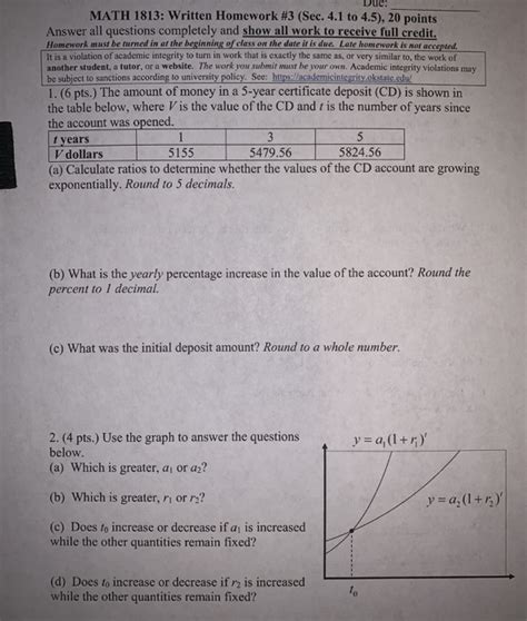 solved due math 1813 written homework 3 sec 4 1 to 4 5