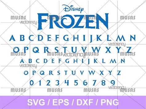 Frozen Font Svg Alphabet Svg Vectorency