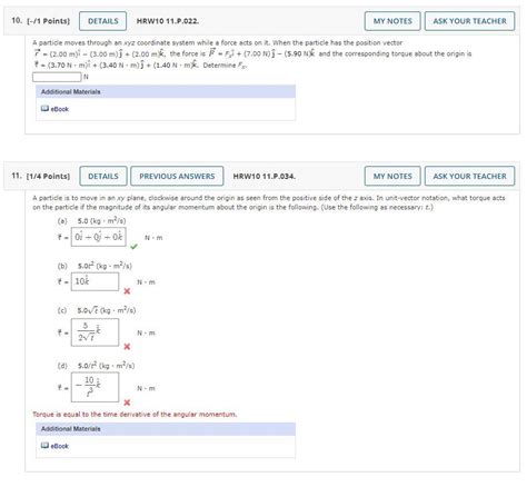 Solved Points DETAILS HRW P MY NOTES ASK Chegg Com