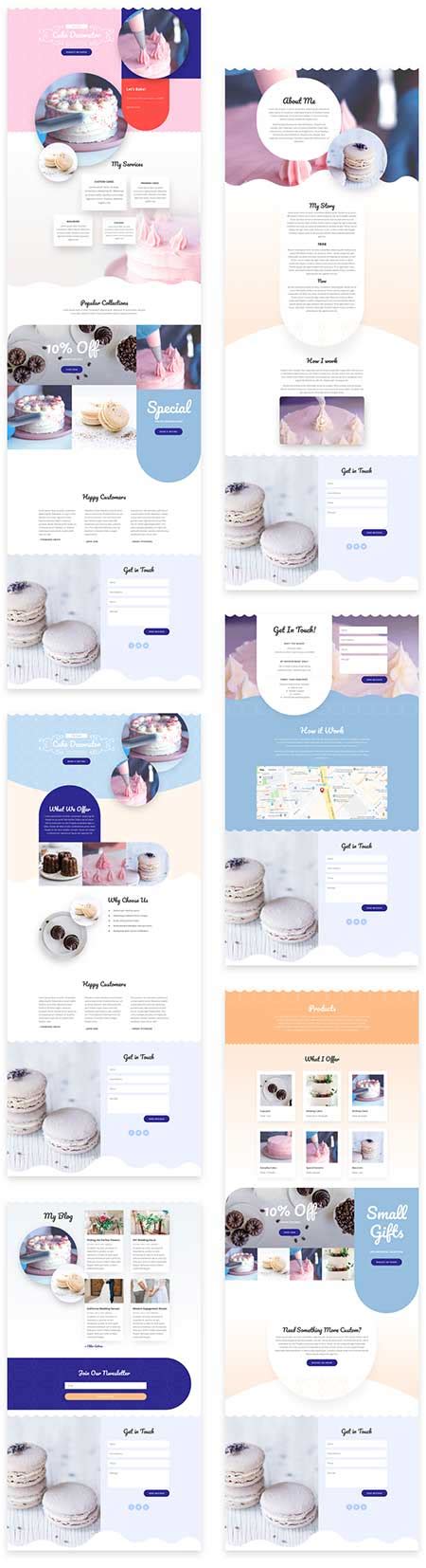 Divi Cake Maker Layout Template Now In Your Divi Builder