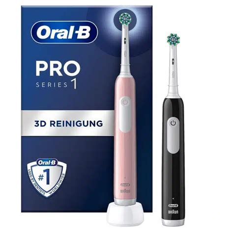 Oral B Pro Series 1 Duo Schwarz And Pink