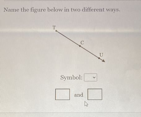 Name The Figure Below In Two Different Ways Symbol And Geometry