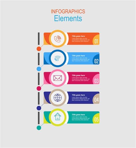 Premium Vector Information Colorful New Template Design Steps 456