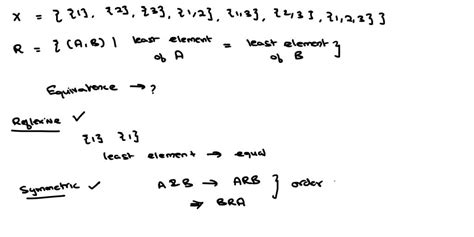 solved let x be the set of all nonempty subsets of 1 2 3 then x 1 2