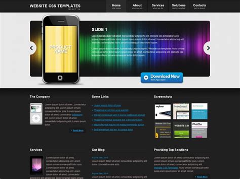 Download Free Htmlcss Template Wcsst 24 Free Html Templates Free Css Templates And More