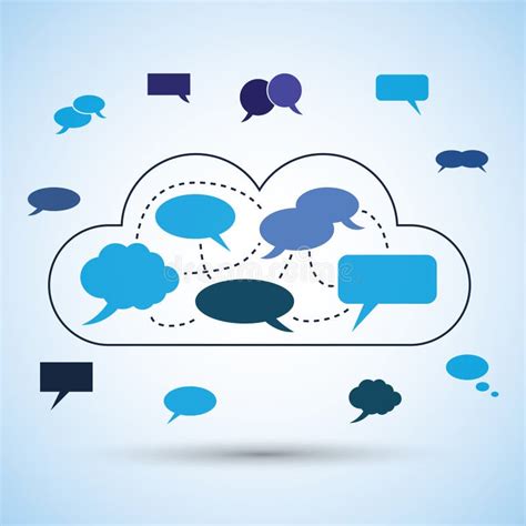 Cloud Computing Concept Design Stock Vector Illustration Of Database