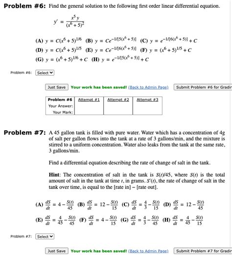 Solved Problem Find The General Solution To The Chegg