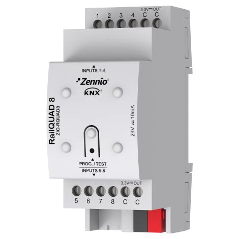 RailQUAD Input Module With Analog Digital Inputs For DIN Rail Units Smart Building Store