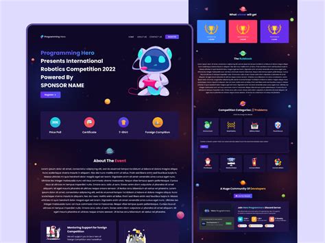 Programming Hero Hackathon Landing Page Ui Design By Irtiza Khan Labib On Dribbble