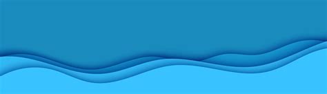 종이 컷 스타일의 물결 모양의 테두리 깊은 파도 현대 커버를 잘라 3d 추상적 인 배경 매끄러운 그림자 종이 컷 아트와 파란색