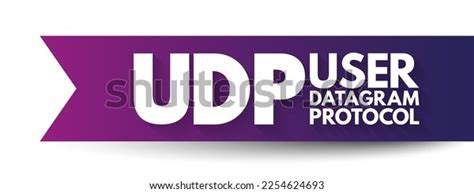 Udp User Datagram Protocol One Core Stock Vector Royalty Free