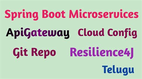 Spring Boot Microservices Full Example Microservices Using Spring