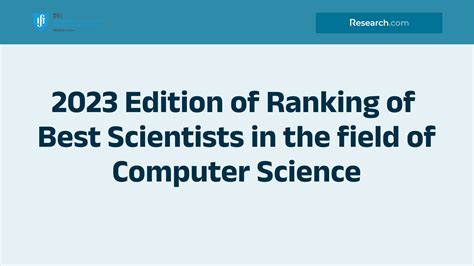 2023 Edition Of Ranking Of Best Scientists In The Field Of Computer
