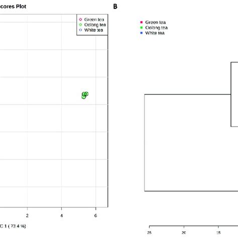 principal component analysis a and hierarchical cluster analysis b