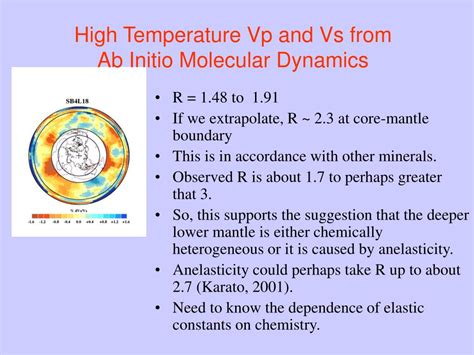 Ppt Computational Mineral Physics And The Physical Properties Of