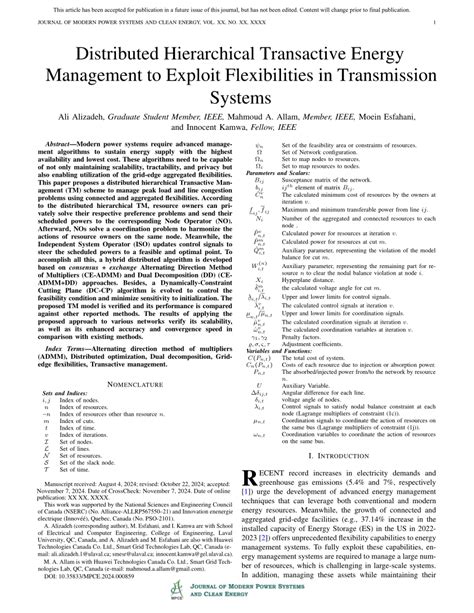 Pdf Distributed Hierarchical Transactive Energy Management To Exploit Flexibilities In