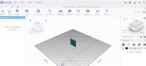 how to convert a 2d image into a 3d shape in selfcad