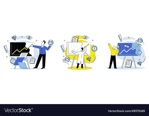 Data Visualization The Database Management System Vector Image