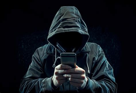 Premium Photo Photo Portrait Of Hacker Background With Gloves And Laptop