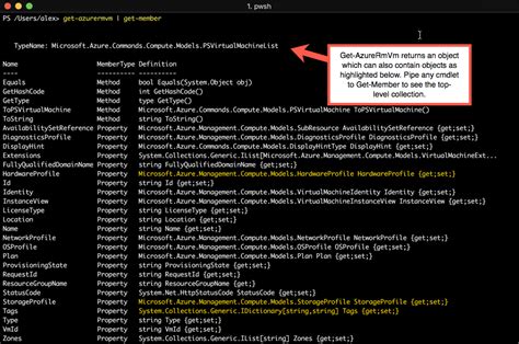 Thinking Aloud Powershell Objects Example Using Azure