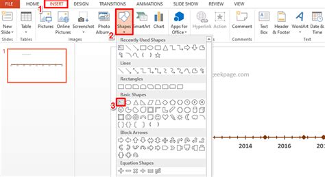 Cara Membuat Garis Waktu Menggunakan MS PowerPoint Ilinuxgeek