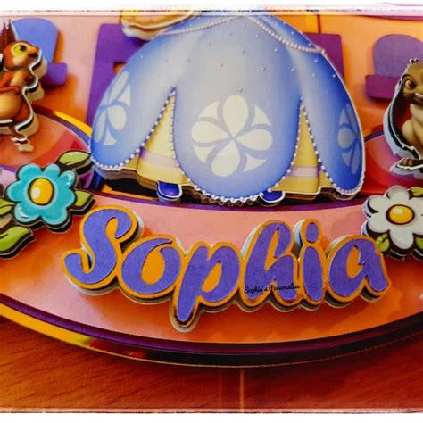 Sofia Theme Cake Topper Cake Topper Infant Party Ideas Cake Toppers Princess Cake Topper Etsy