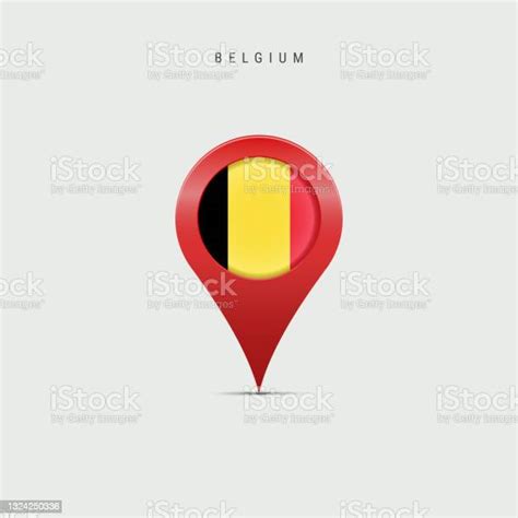 벨기에의 국기와 눈물 방울지도 마커 벡터 일러스트레이션 3차원 형태에 대한 스톡 벡터 아트 및 기타 이미지 3차원 형태 그림자 기 Istock